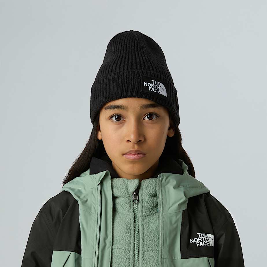 Kids' TNF Logo Box Cuffed Beanie | The North Face UK