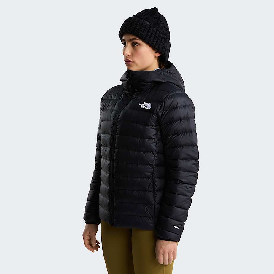 The North Face Women's Classic Down Hooded Jacket Tnf Black Size M ...